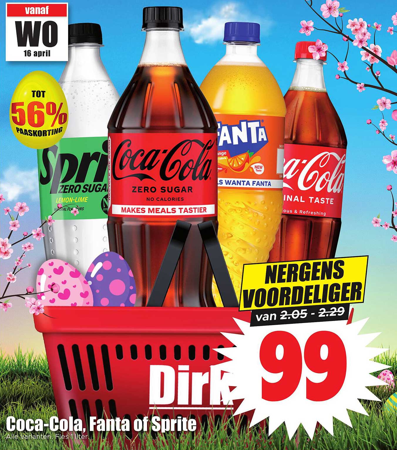 Coca-Cola, Fanta Of Sprite aanbieding bij Dirk