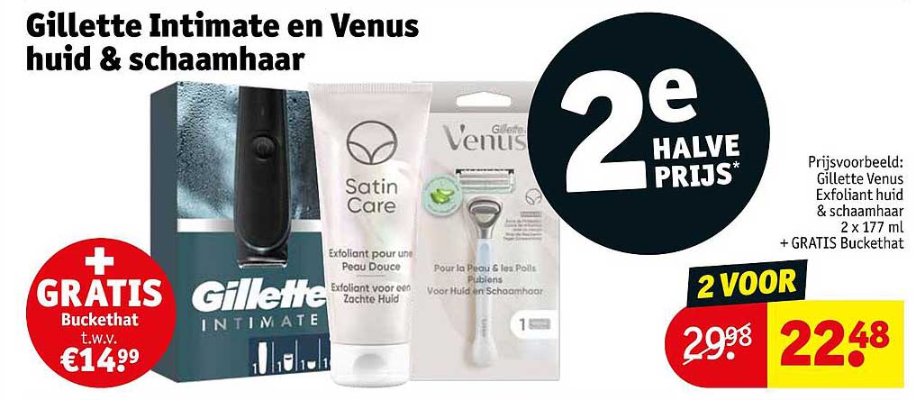 Gillette Intimate En Venus Huid & Schaamhaar aanbieding bij Kruidvat