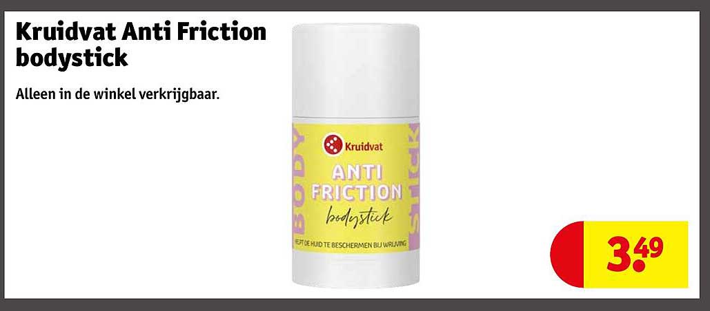 Kruidvat Anti Friction Bodystick Aanbieding bij Kruidvat - FolderFeest.nl