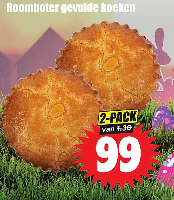 Roomboter Gevulde Koeken Aanbieding bij Dirk - FolderFeest.nl