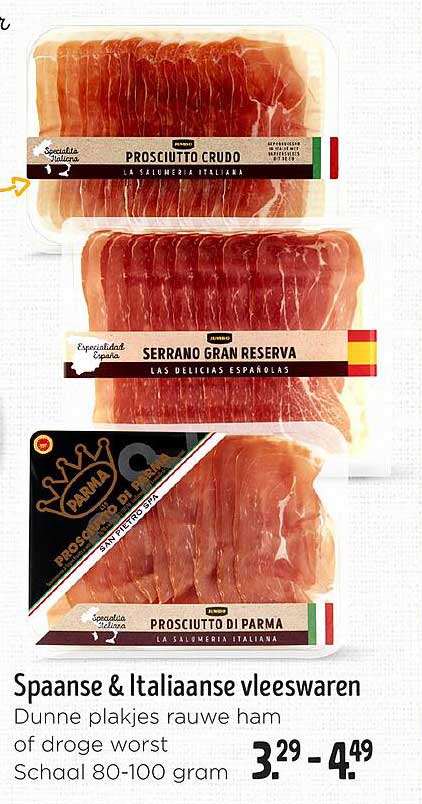Spaanse & Italiaanse Vleeswaren Aanbieding bij Jumbo - FolderFeest.nl