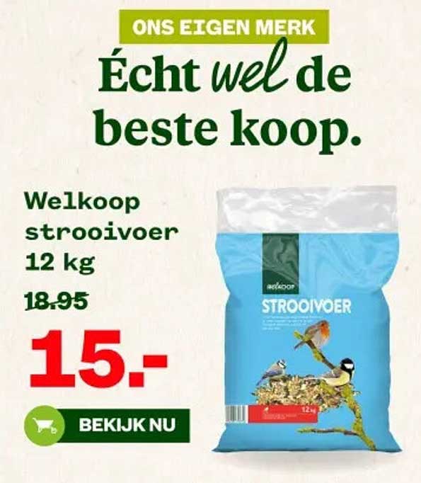 Welkoop Strooivoer 12 Kg aanbieding bij Welkoop