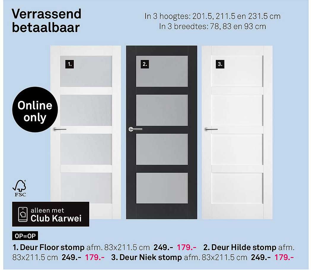 Deur Floor Stomp Aanbieding bij Karwei - FolderFeest.nl