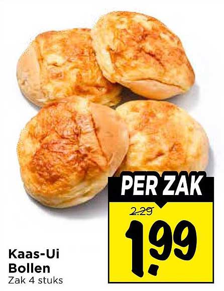 Kaas-Ui Bollen Aanbieding bij Vomar - FolderFeest.nl