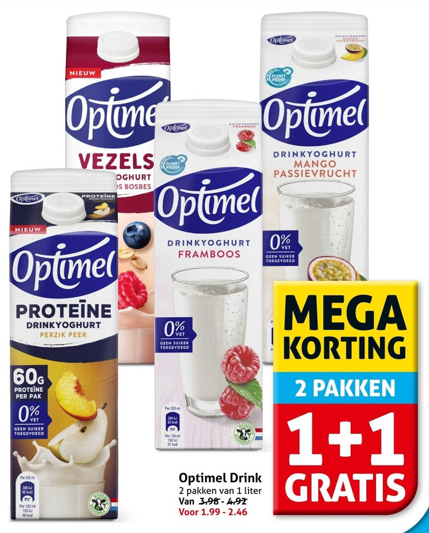 Optimel Drink Aanbieding bij Hoogvliet - FolderFeest.nl