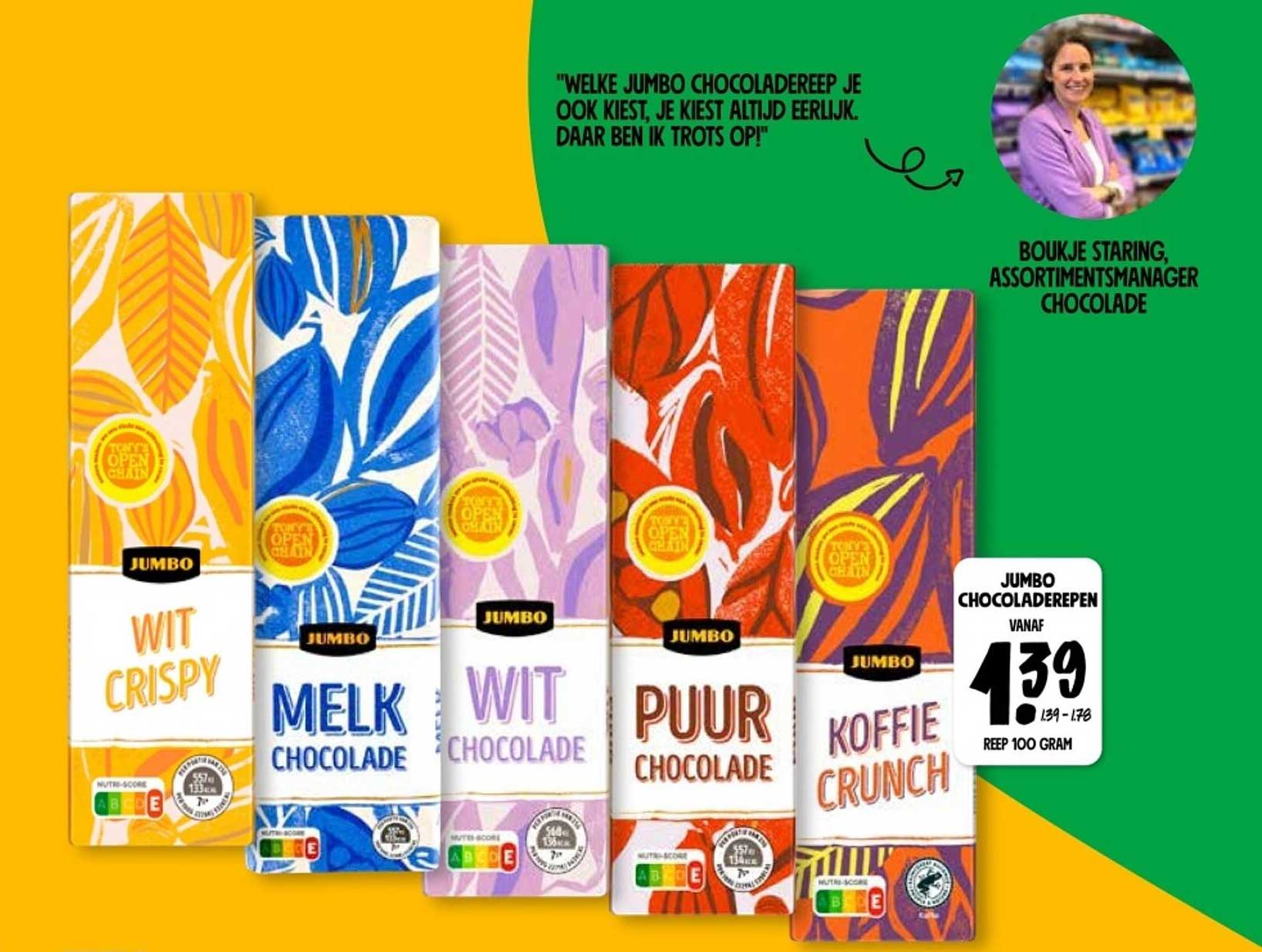 Jumbo Chocoladerepen aanbieding bij Jumbo