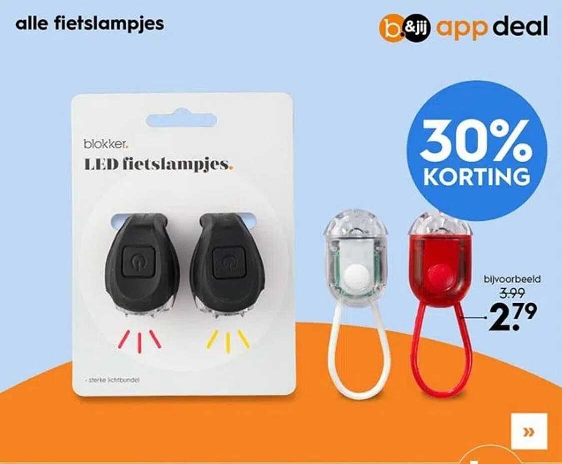 Led Fietslampjes Aanbieding bij Blokker - FolderFeest.nl