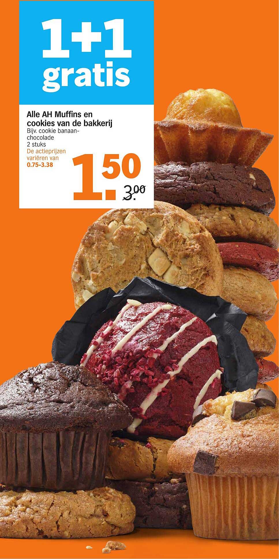 Alle Ah Muffins En Cookies Van De Bakkerij Aanbieding bij Albert Heijn ...