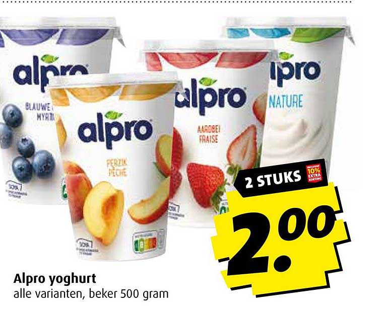 Alpro Yoghurt aanbieding bij Boni