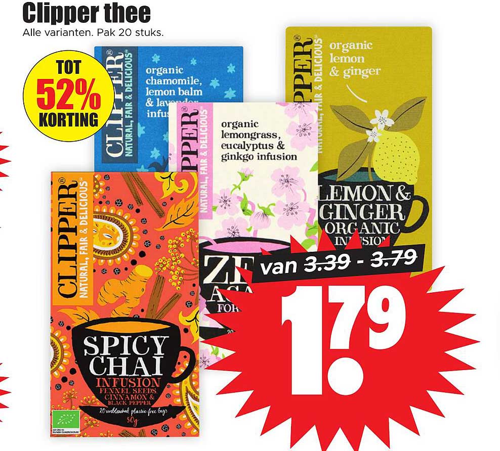 Clipper Thee aanbieding bij Dirk