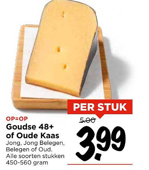 Goudse 48+ Of Oude Kaas Aanbieding bij Vomar - FolderFeest.nl