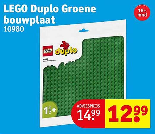 Lego Duplo Groene Bouwplaat 10980 aanbieding bij Kruidvat