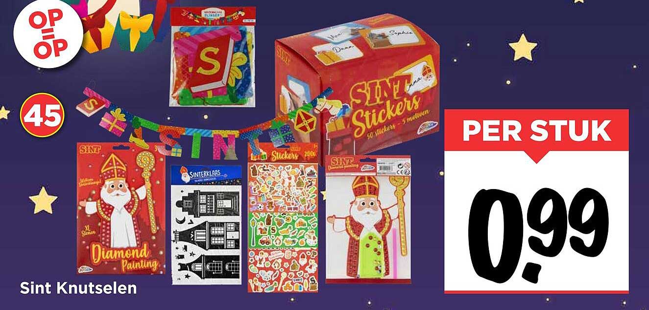 Sint Knutselen Aanbieding bij Vomar - FolderFeest.nl
