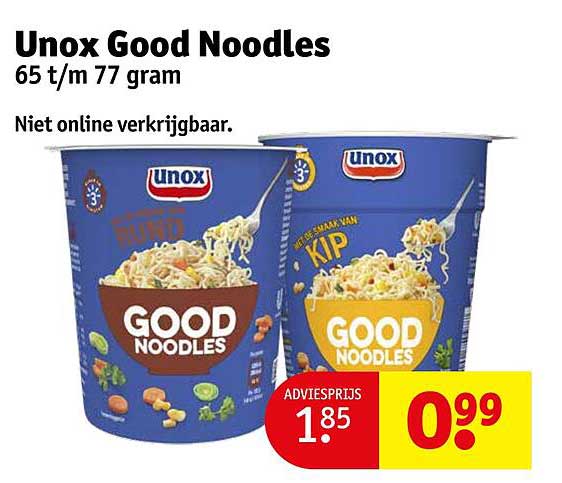 Unox Good Noodles aanbieding bij Kruidvat