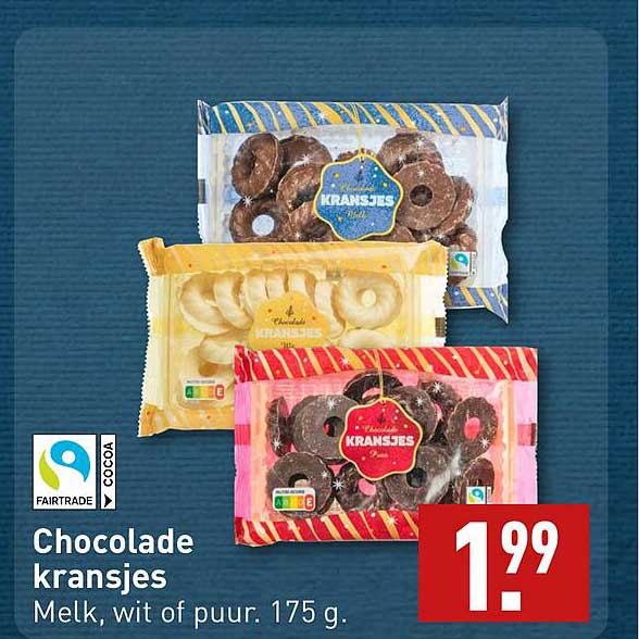 Chocolade Kransjes Aanbieding bij ALDI - FolderFeest.nl