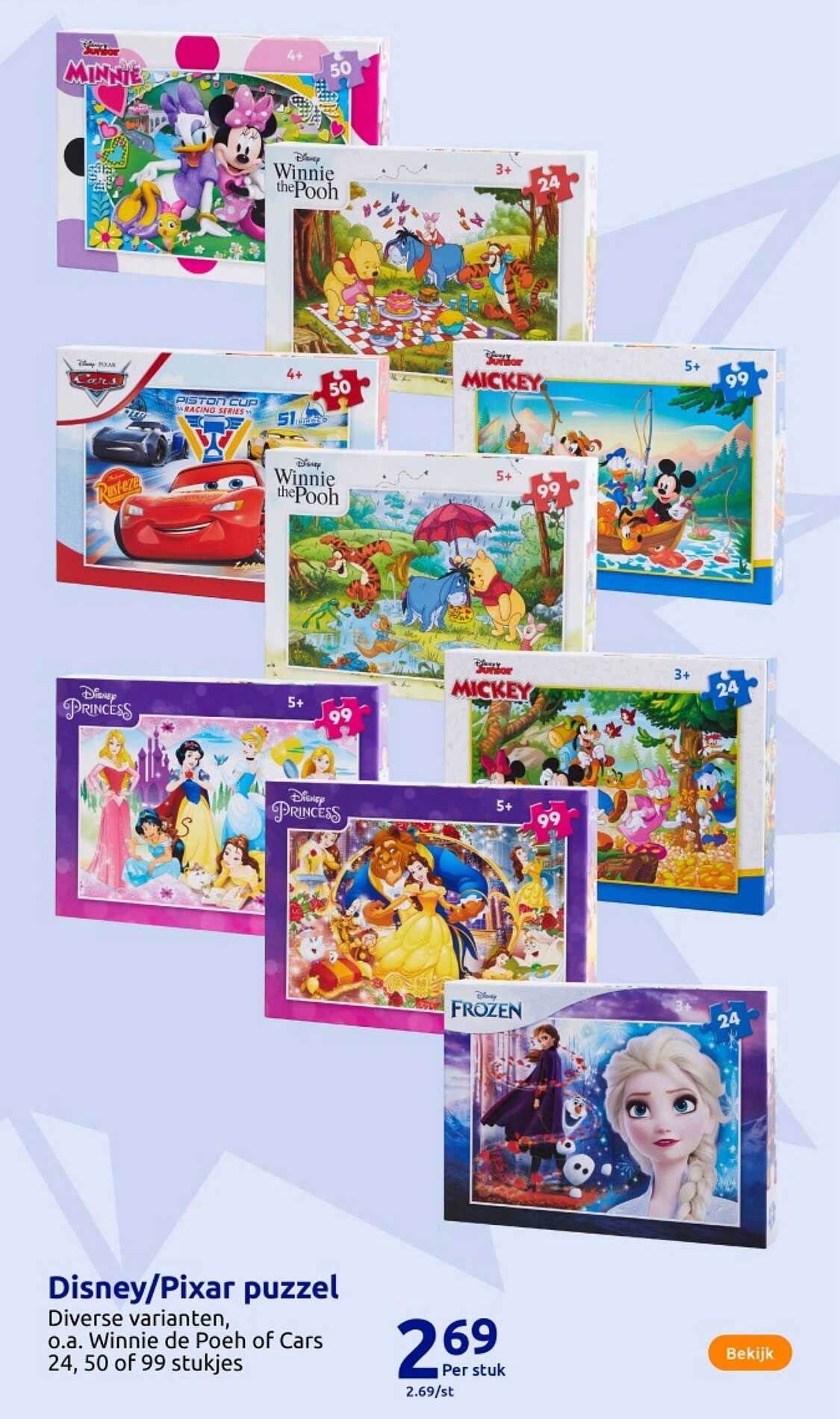 Disney/Pixar Puzzel aanbieding bij Action
