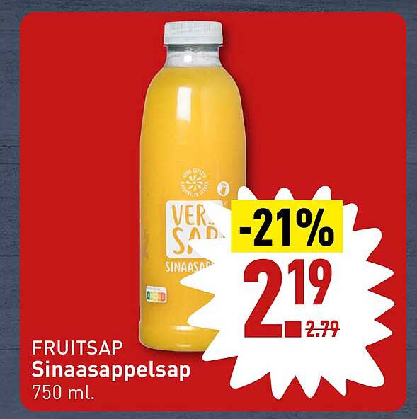 Fruitsap Sinaasappelsap aanbieding bij ALDI