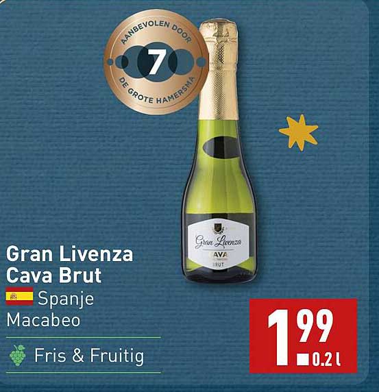 Gran Livenza Cava Brut aanbieding bij ALDI