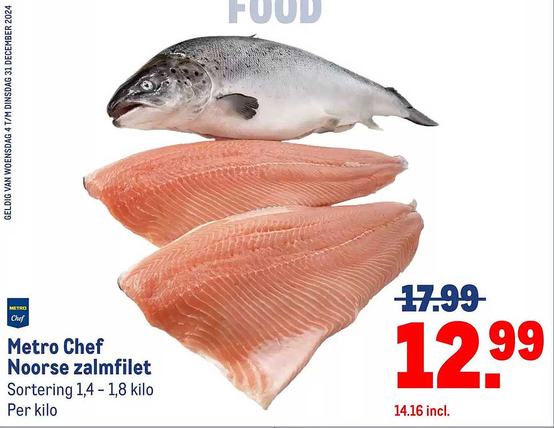 Metro Chef Noorse Zalmfilet aanbieding bij Makro