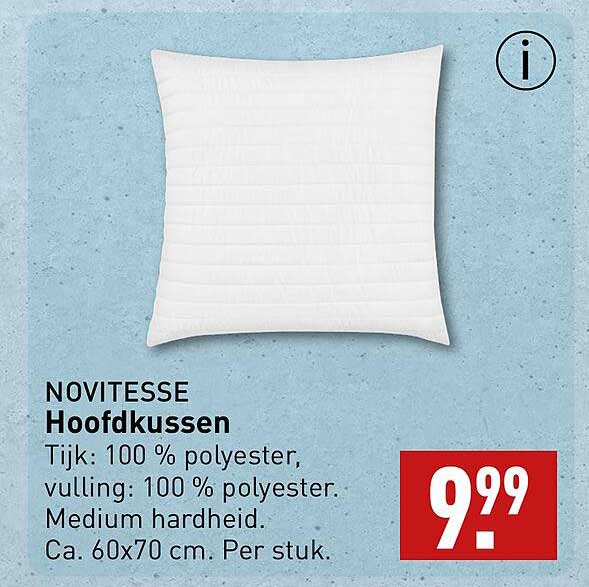 Novitesse Hoofdkussen aanbieding bij ALDI