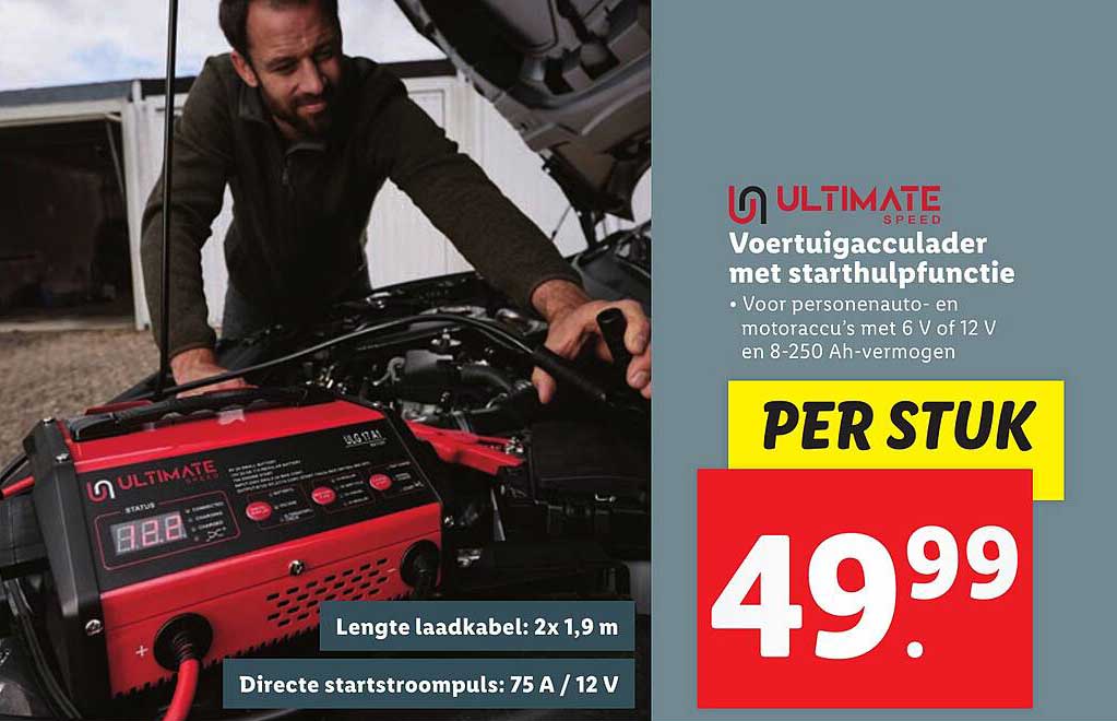 Voertuigaccu-Lader Met Starthulpfunctie Aanbieding bij Lidl ...