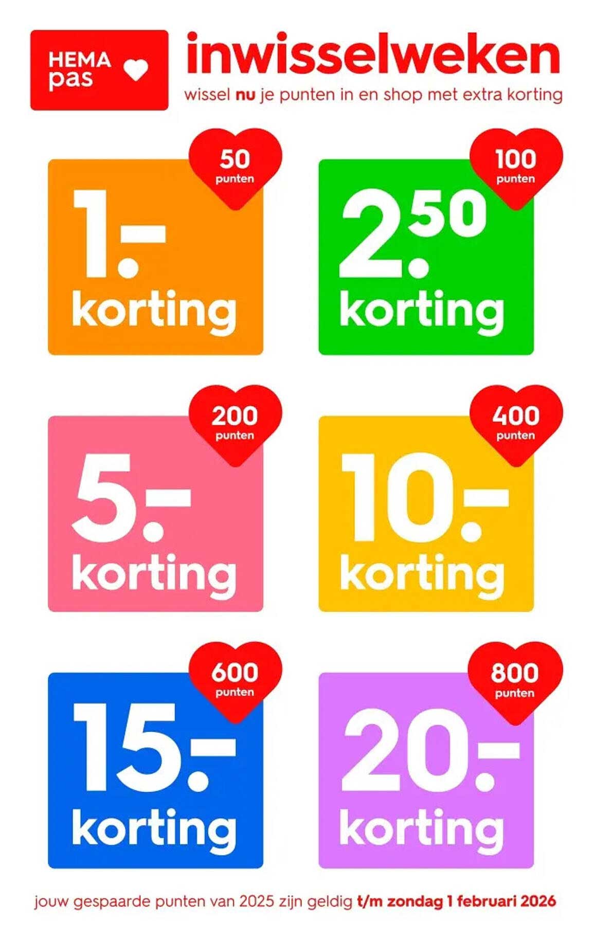 1,- Korting Aanbieding bij HEMA - FolderFeest.nl