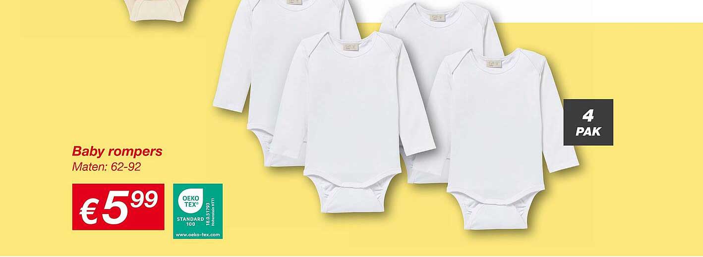 Baby Rompers Aanbieding bij KiK - FolderFeest.nl
