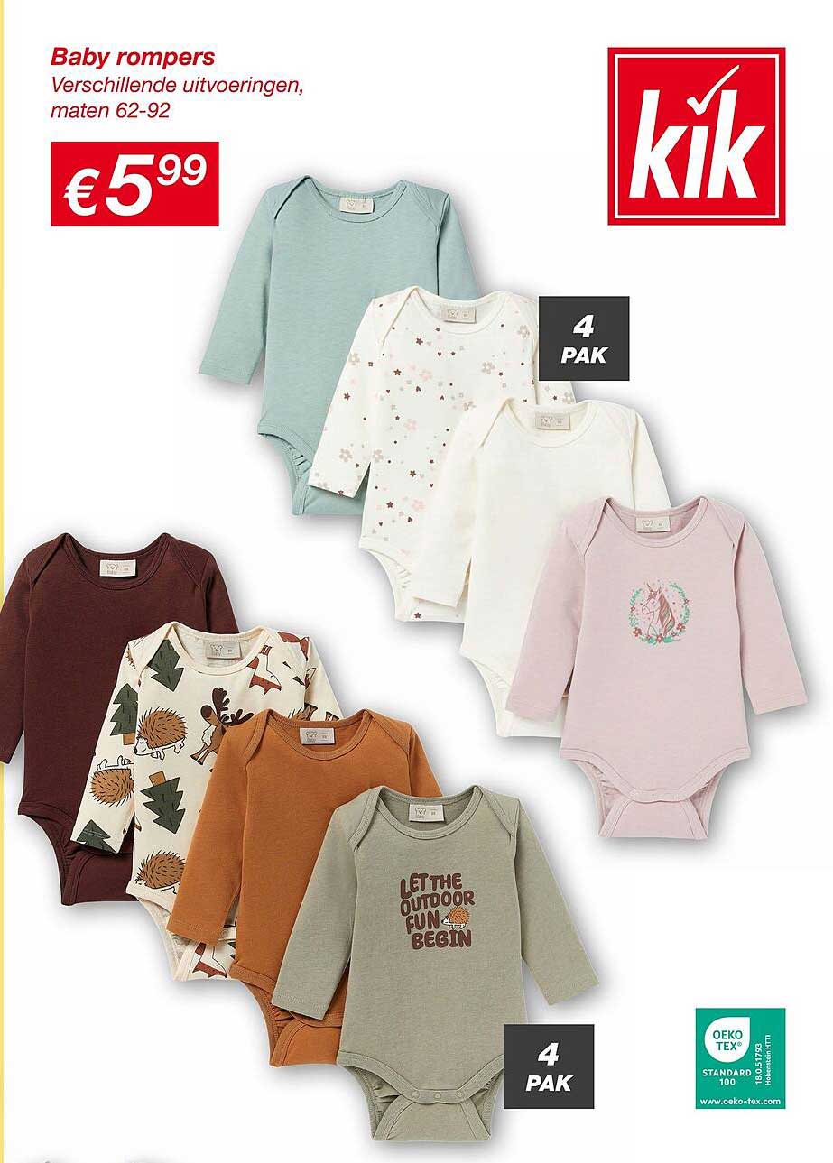 Baby Rompers Aanbieding bij KiK - FolderFeest.nl