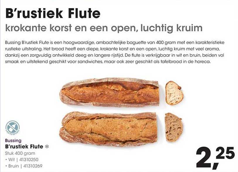 B'rustiek Flute Aanbieding bij HANOS - FolderFeest.nl