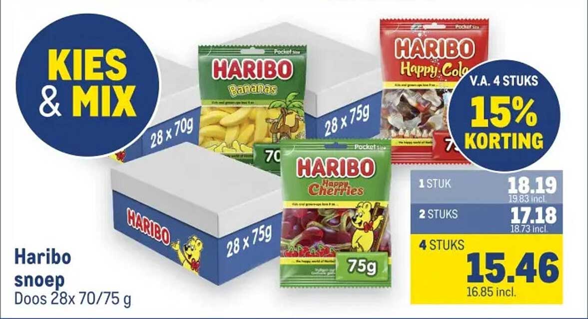 Haribo Snoep Aanbieding bij HANOS - FolderFeest.nl