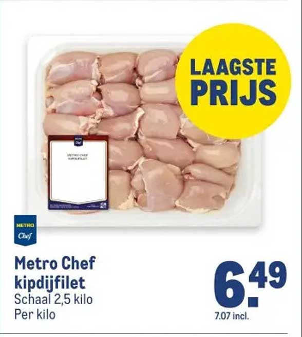 Metro Chef Kippendijfilet Aanbieding bij Makro - FolderFeest.nl