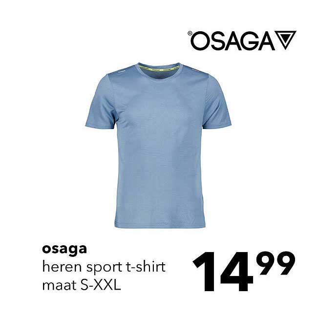 Osaga Heren Sport T-Shirt Maat S-Xxl Aanbieding bij Scapino ...