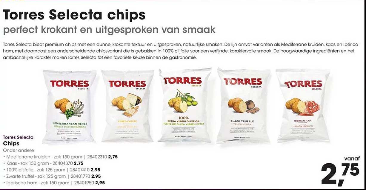 Torres Selecta Chips Aanbieding bij HANOS - FolderFeest.nl