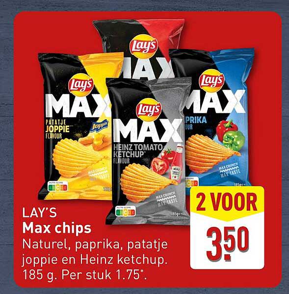 Lay's Max Chips aanbieding bij ALDI