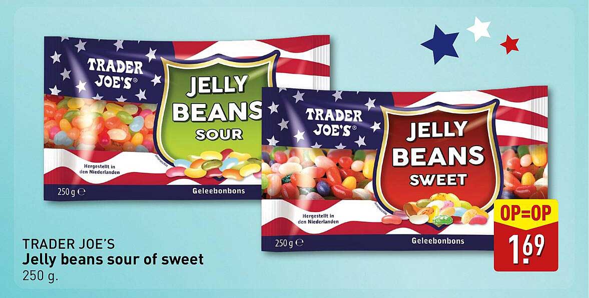 Trader Joe's Jelly Beans Sour Of Sweet aanbieding bij ALDI