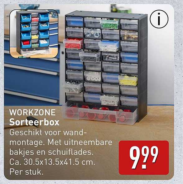 Workzone Sorteerbox aanbieding bij ALDI