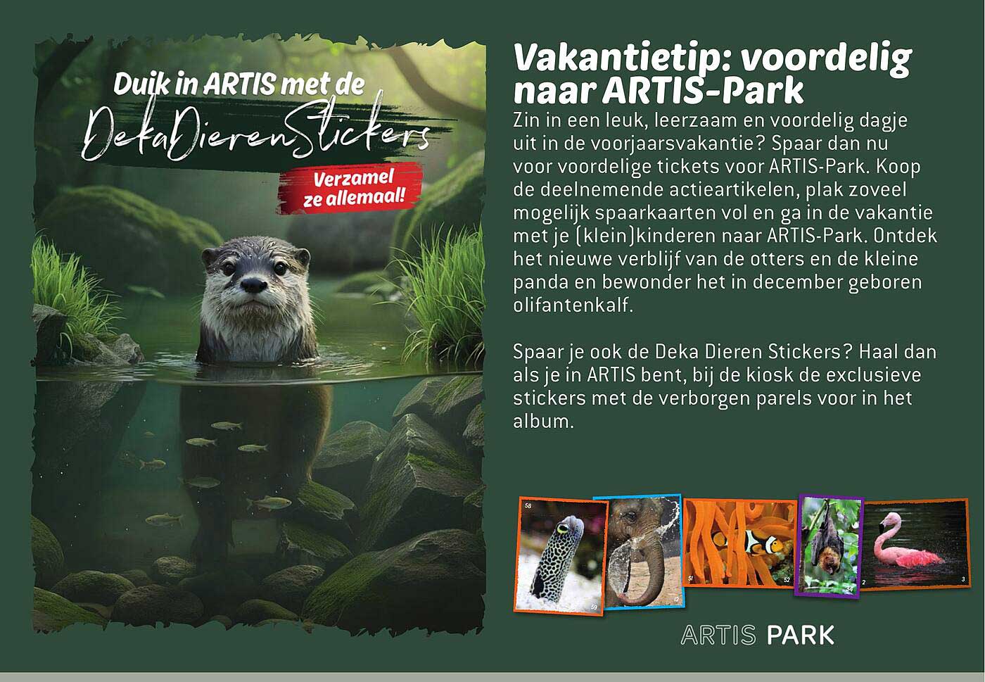 Duik In Artis Met De Deka Dieren Stickers Aanbieding bij Dekamarkt ...
