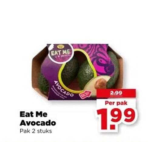 Eat Me Avocado Aanbieding bij PLUS - FolderFeest.nl