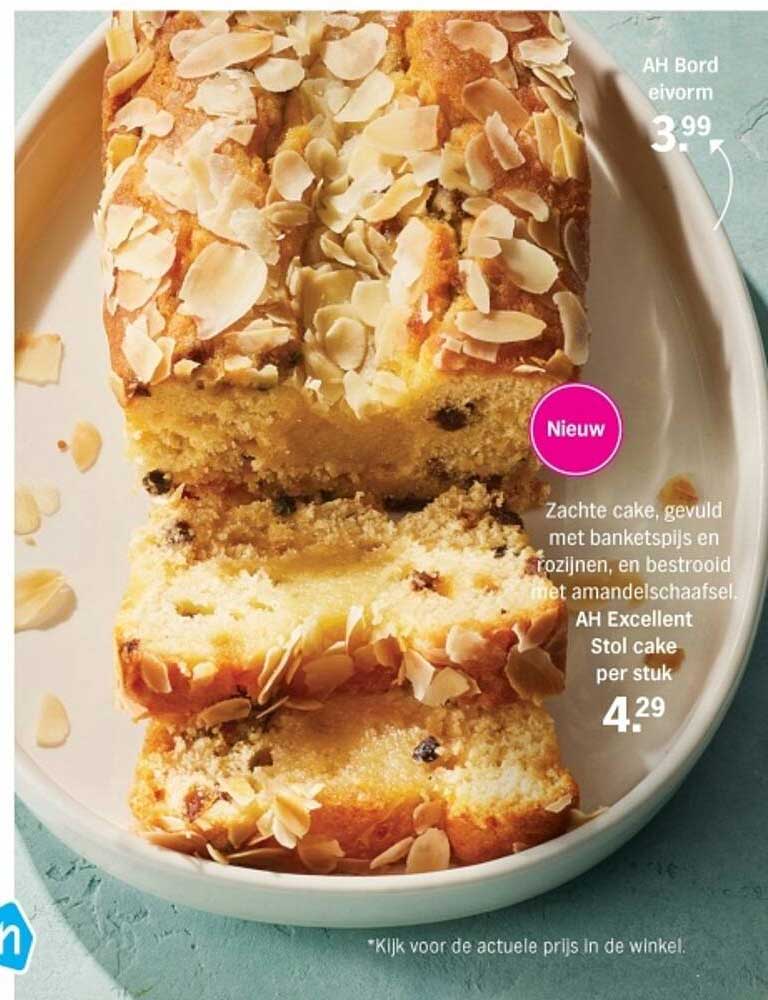 Ah Excellent Stol Cake Aanbieding bij Albert Heijn - FolderFeest.nl