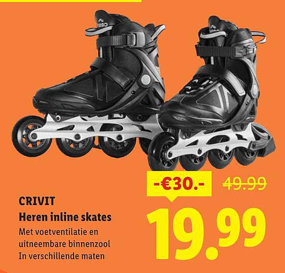 Crivit Heren Inline Skates Aanbieding bij Lidl - FolderFeest.nl