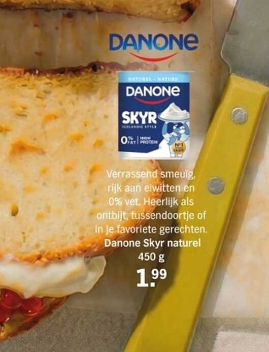 Danone Skyr Naturel 450 G Aanbieding bij Albert Heijn - FolderFeest.nl