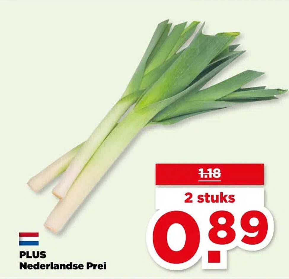 Plus Nederlandse Prei Aanbieding bij PLUS - FolderFeest.nl