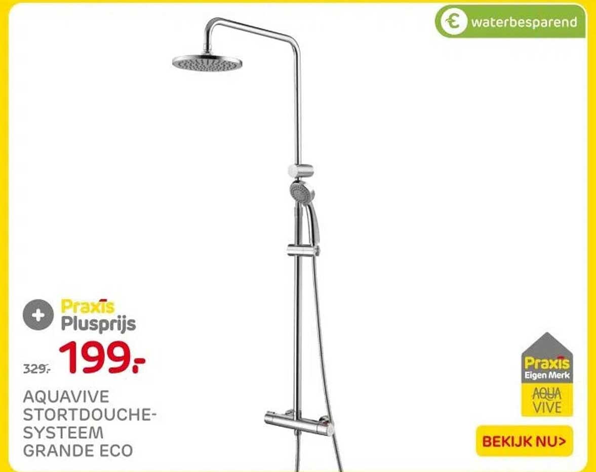 Aquavive Stortdouchesysteem Grande Eco Aanbieding bij Praxis ...