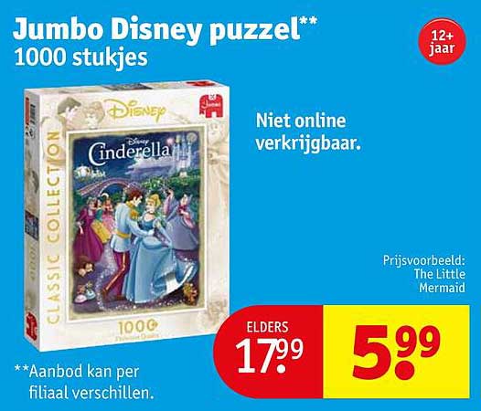 Jumbo Disney Puzzel 1000 Stukjes aanbieding bij Kruidvat