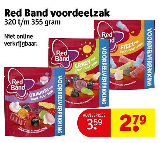 Red Band Voordeelzak Aanbieding bij Kruidvat - FolderFeest.nl