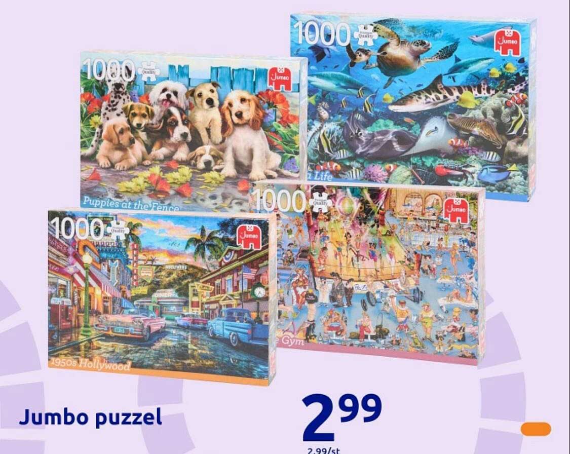 Jumbo Puzzel Aanbieding bij Action - FolderFeest.nl