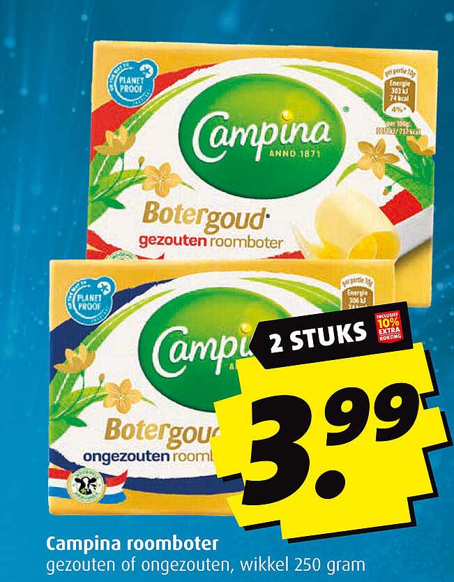 Campina Roomboter aanbieding bij Boni