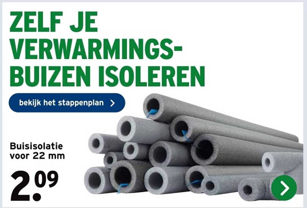 Zelf Je Verwarmings-Buizen Isoleren aanbieding bij GAMMA