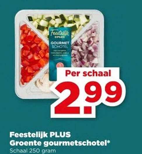 Feestelijk Plus Groente Gourmetschotel* Aanbieding bij PLUS ...