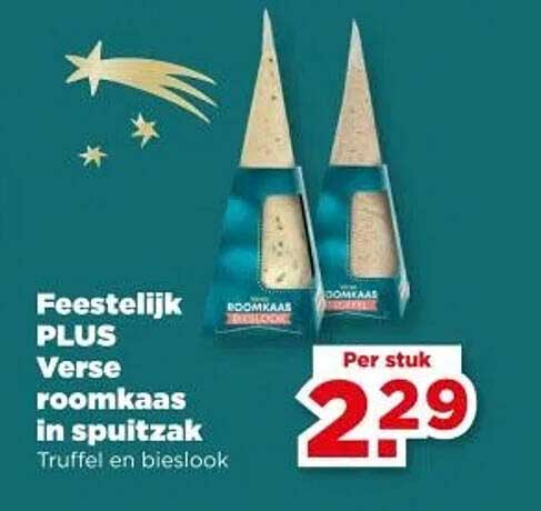 Feestelijk Plus Verse Roomkaas In Spuitzak Aanbieding bij PLUS ...